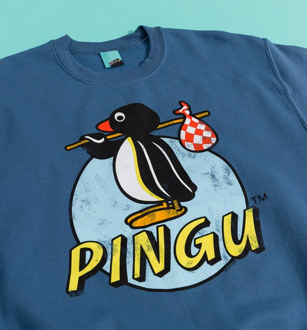 Pingu Classic Logo Indigo Blue Sweater