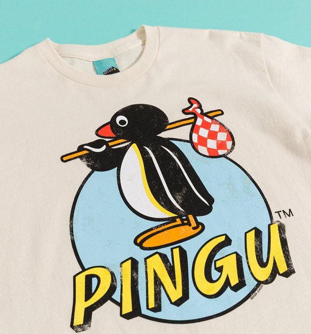 Pingu Classic Logo Natural T-Shirt
