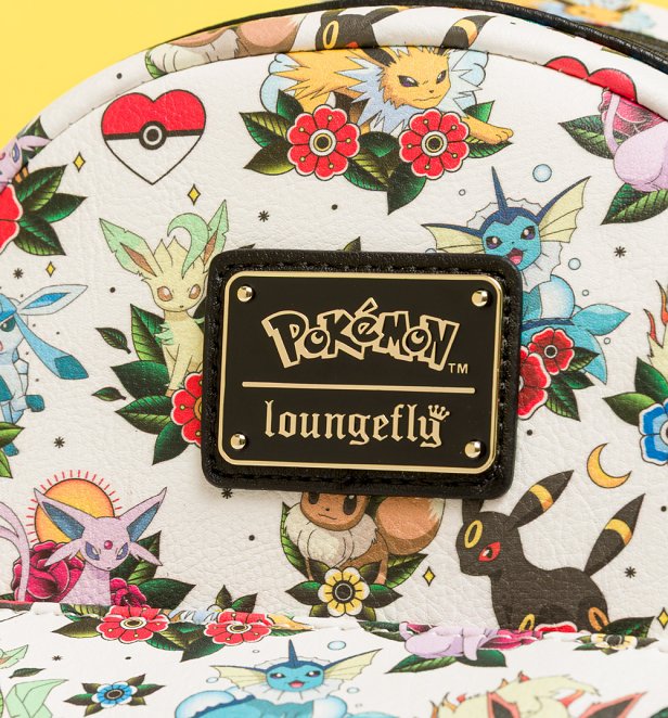 Loungefly Pokemon Eeveelutions All Over Print Mini Backpack