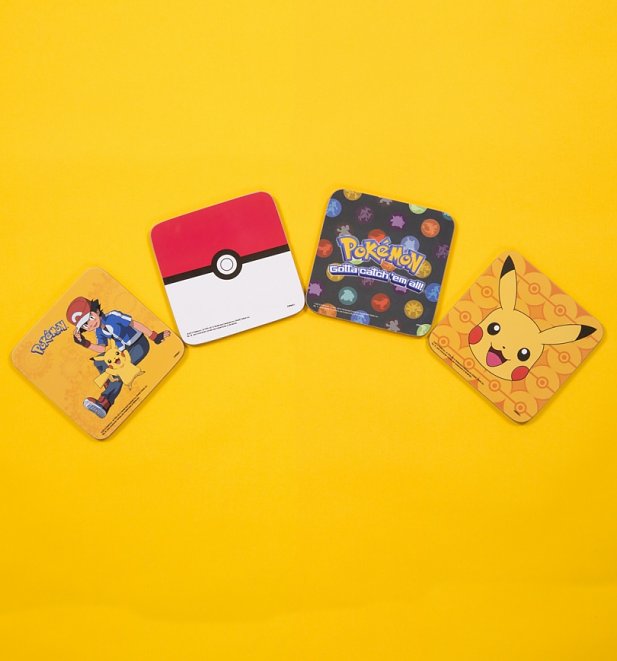 Pokemon Set of 4 Coasters