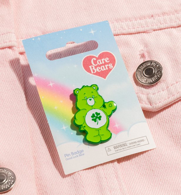 Retro Care Bears Good Luck Bear Pin Badge