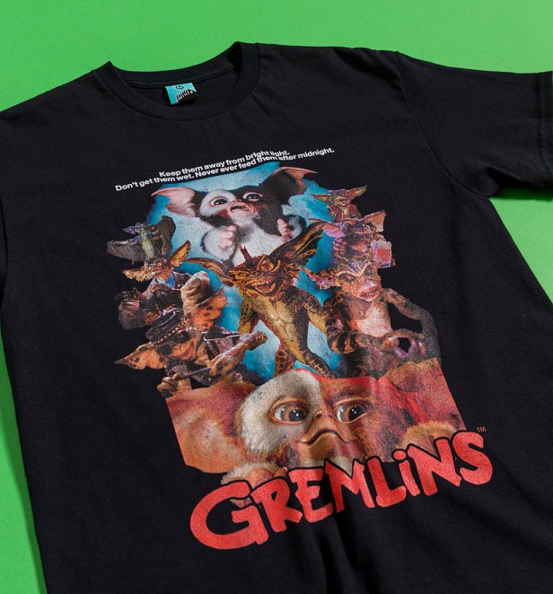 Retro Gremlins Black T-Shirt