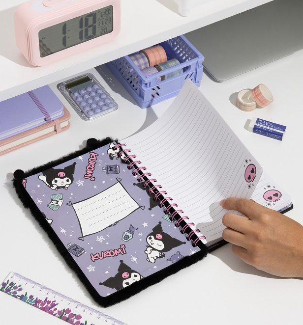 Sanrio Kuromi Fluffy Notebook