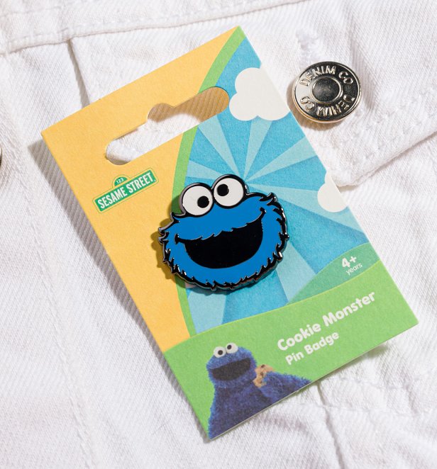 Sesame Street Cookie Monster Pin Badge