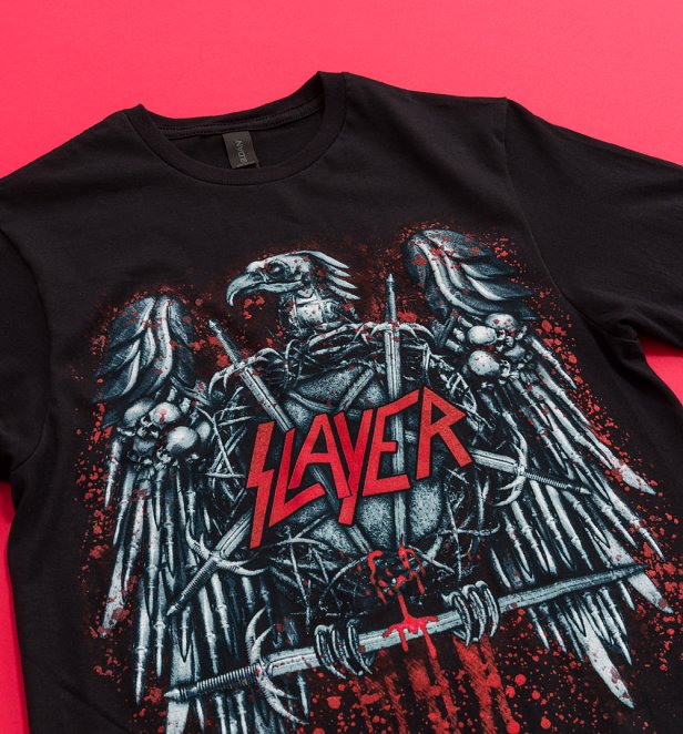 Slayer Silver Eagle Black T-Shirt