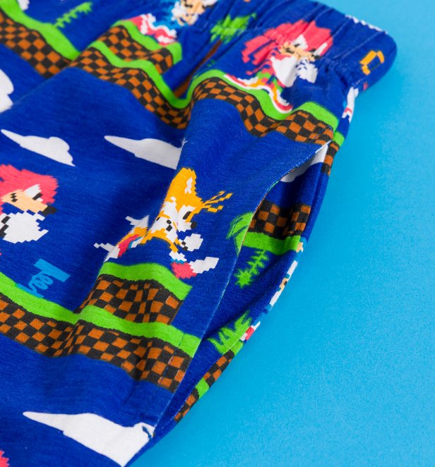 Sonic The Hedgehog Pixel Scene Lounge Pants