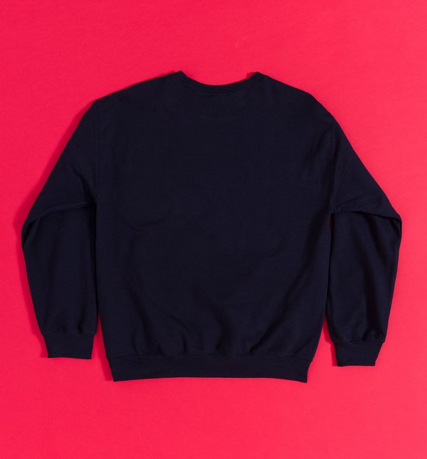 Stranger Things Beam Me Up Navy Sweater