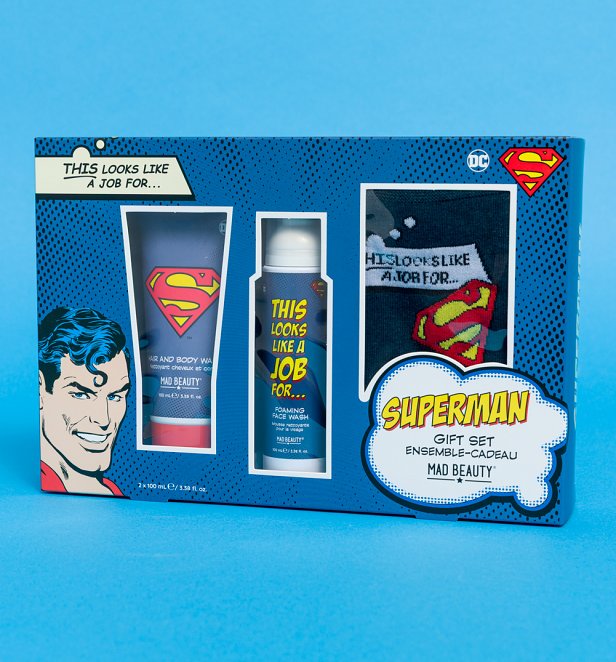 Superman Bath and Sock Set from Mad Beauty