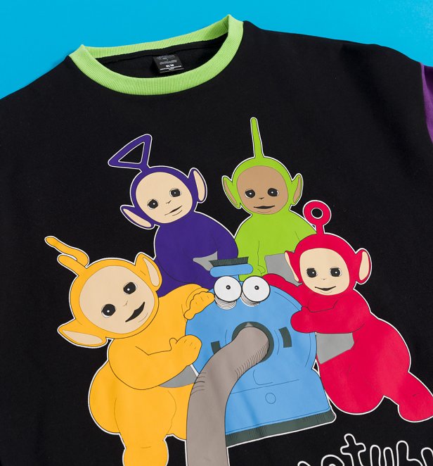 Teletubbies Drop Sleeve Colour Block Crewneck Sweatshirt from Cakeworthy