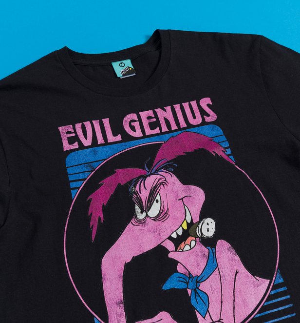 The Raccoons Cyril Sneer Evil Genius Black T-Shirt