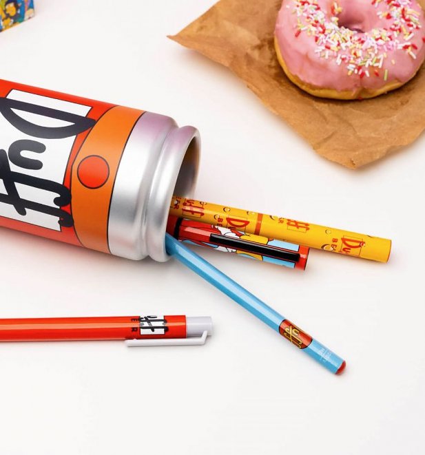 The Simpsons Duff Can Pen Pot & Writing Set