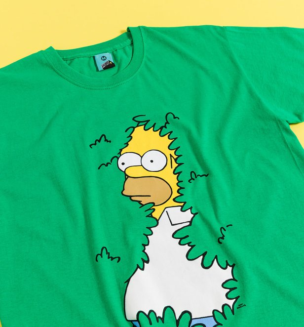 The Simpsons Homer Hedge Green T-Shirt