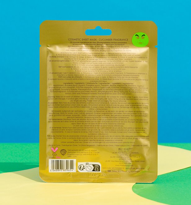 The Wizard Of Oz Wicked Witch Sheet Mask from Mad Beauty