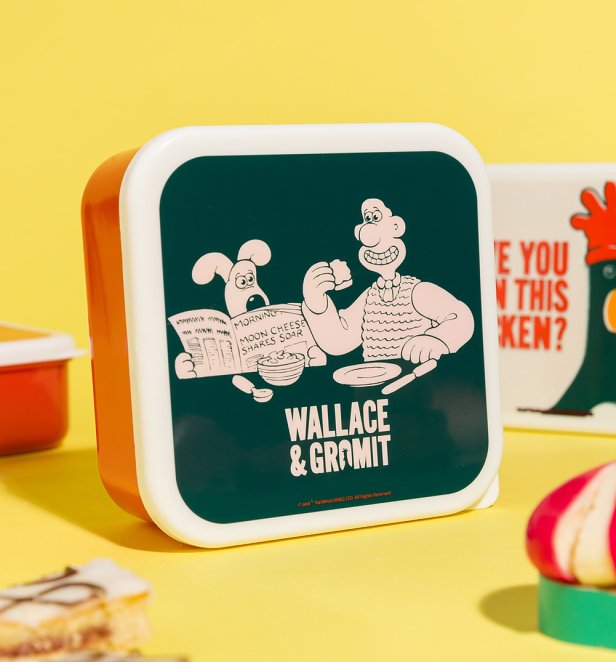 Wallace & Gromit Set Of Three Snack Boxes