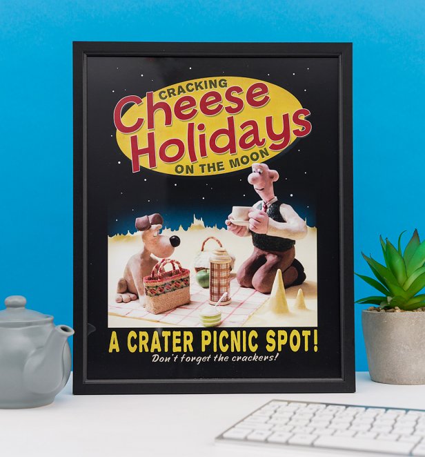 Wallace & Gromit Cracking Cheese Holidays Art Print