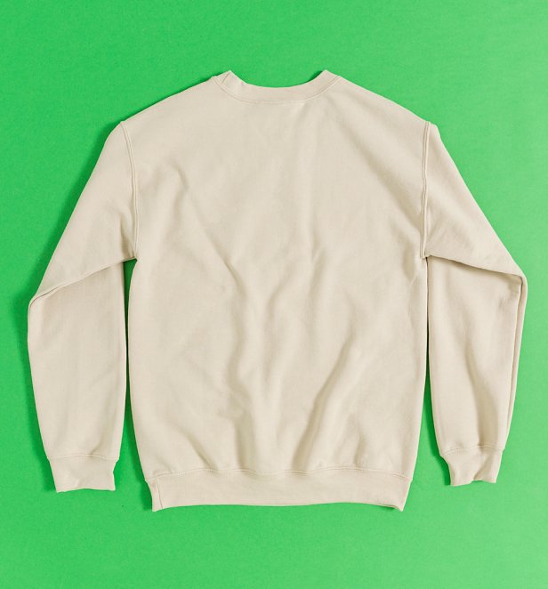 Wallace & Gromit Feathers McGraw Evil Genius Beige Sweater