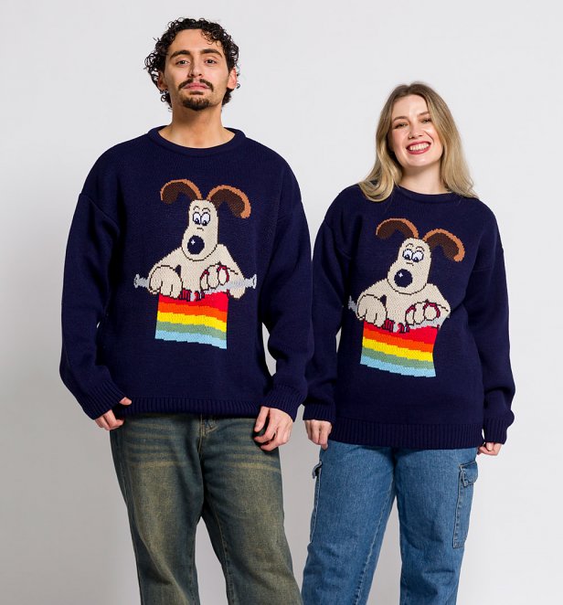 Wallace & Gromit Knitting Gromit Knitted Jumper