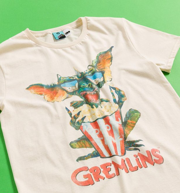 Gremlins Popcorn Time Natural T-Shirt