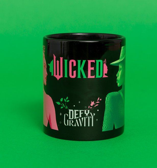 Wicked Defy Gravity Black Mug