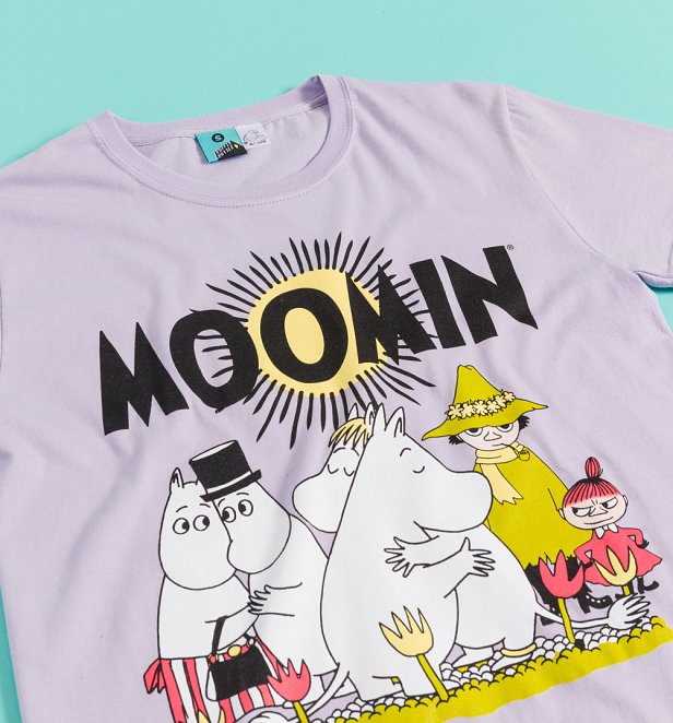 Women's Moomin Sunshine Lavender Fitted T-Shirt
