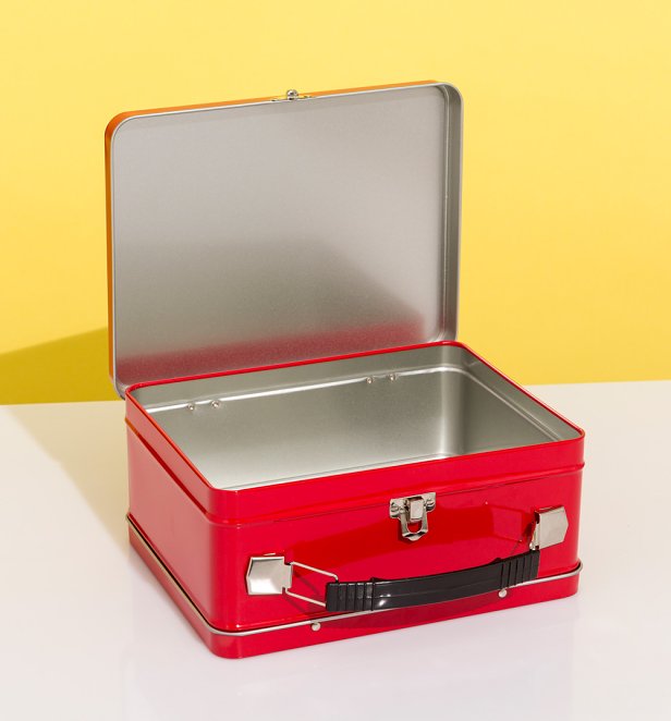 Yellow Submarine Retro Red Metal Lunch Box