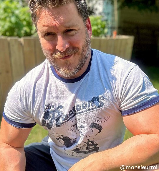 The Raccoons Bert White Ringer T-Shirt